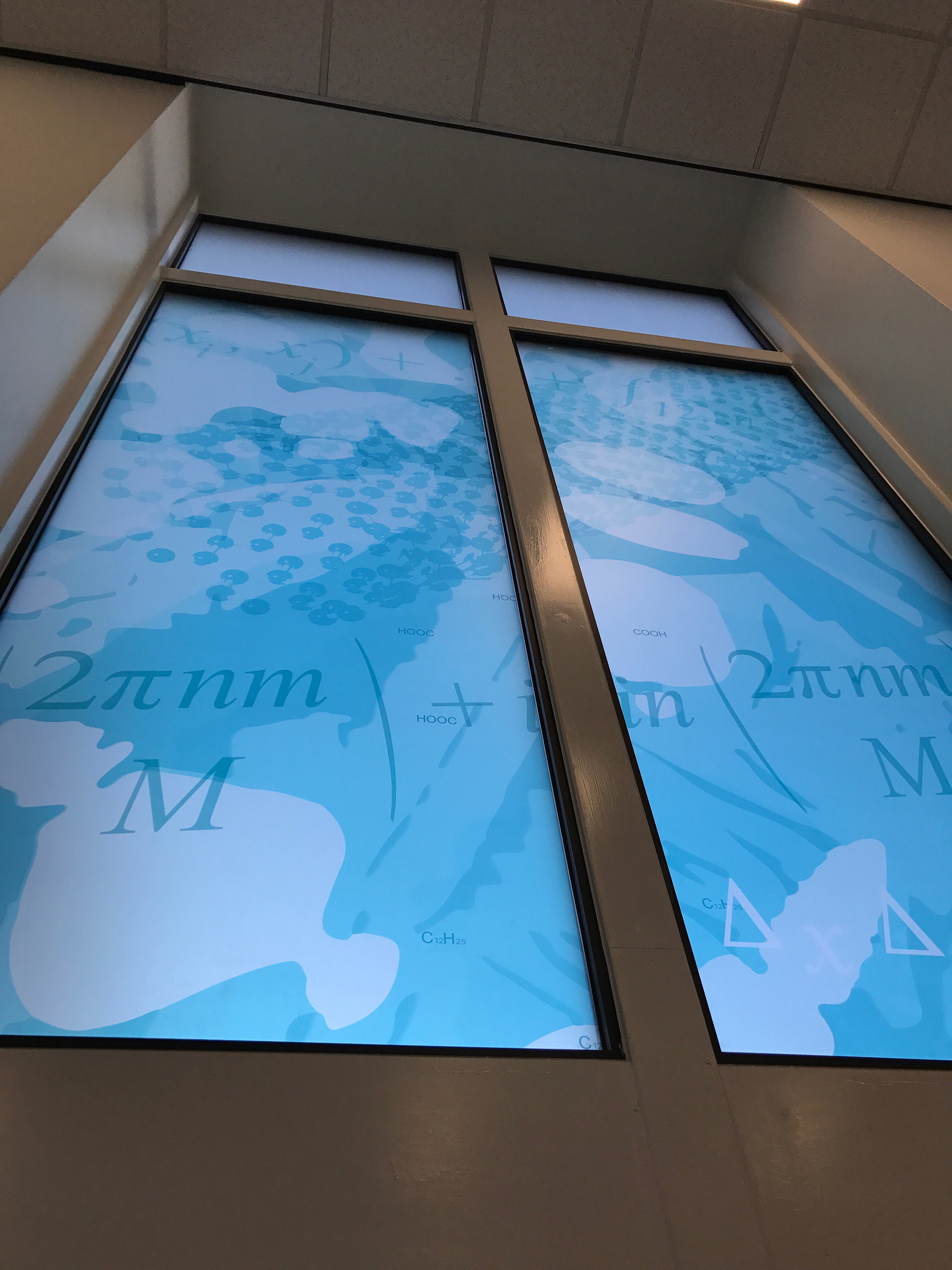 Large Scale Window Graphic University of Leeds